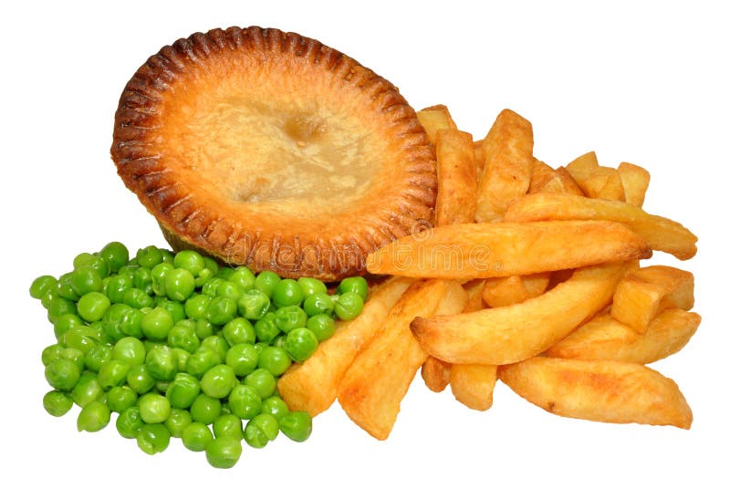 Pie and Chips with Peas stock image. Image of crust, peas - 37146809