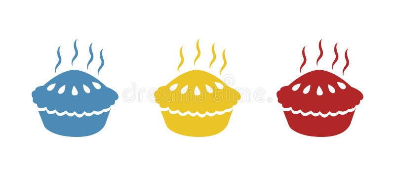 Pie Concept, Fragrant Pie, Vector Illustration Stock Vector ...