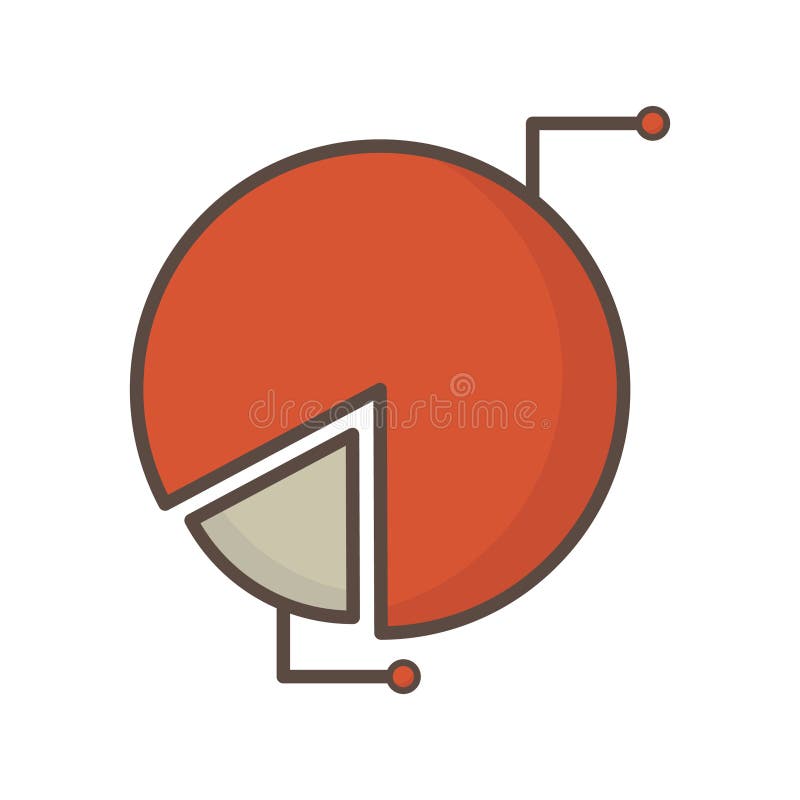 Pie Diagram. Vector Illustration Decorative Design Stock Vector ...