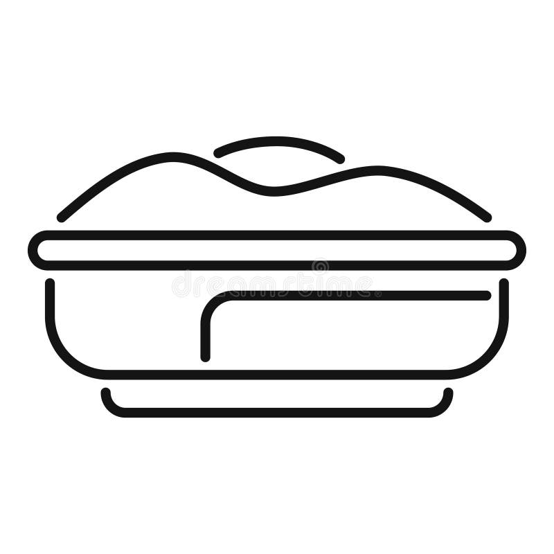 Pie Dish Baking Form Drawing Showing Delicious Dessert Stock Vector ...