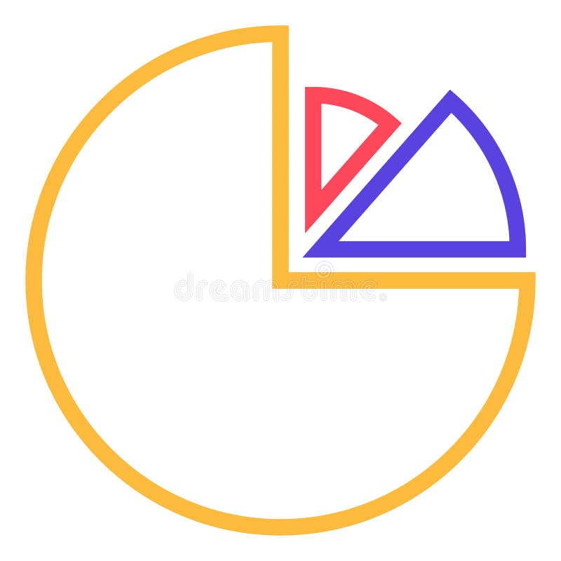 Pie graph, icon stock vector. Illustration of management - 260375314