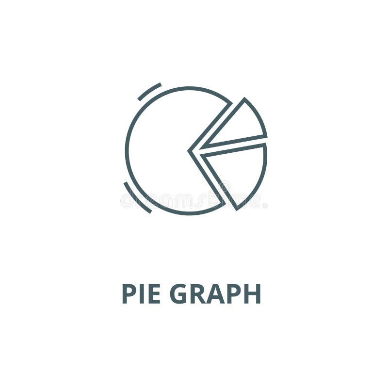 Pie Graph Vector Line Icon, Linear Concept, Outline Sign, Symbol Stock ...