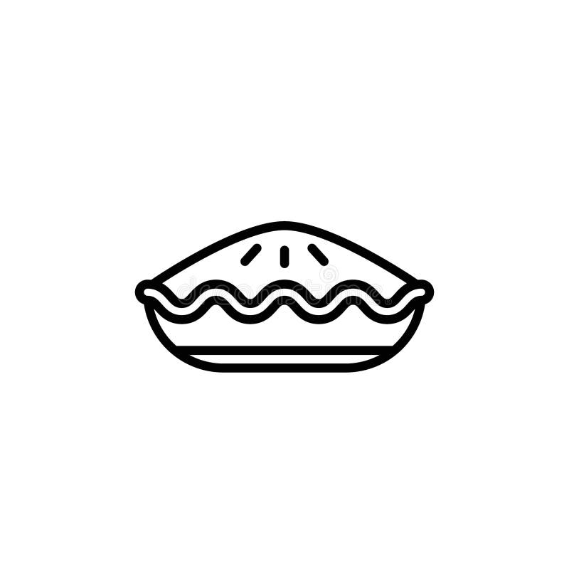 Pie Icon Set Baked Dessert Illustrations for Culinary and Holiday ...