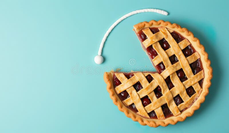 Pie with Lattice Crust in the Shape of Pi .Generative AI Stock ...