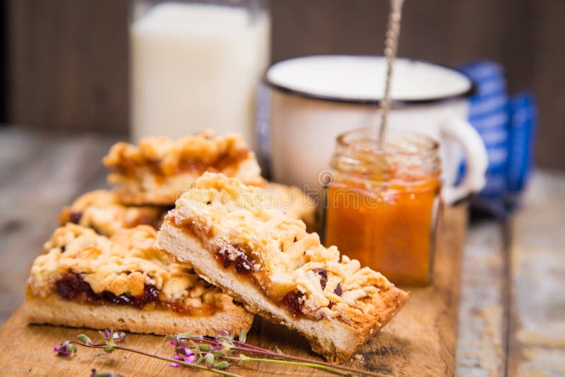 Pie with milk stock image. Image of drink, glass, portion - 72936357