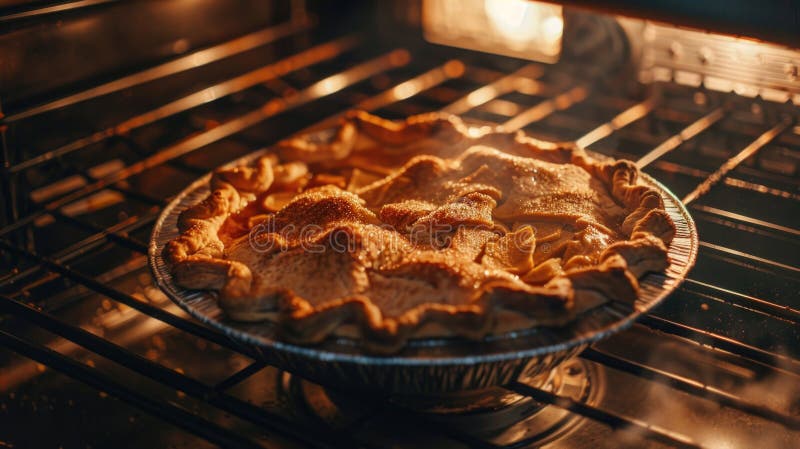 Pie in Oven stock photo. Image of cuisine, culinary - 374512834