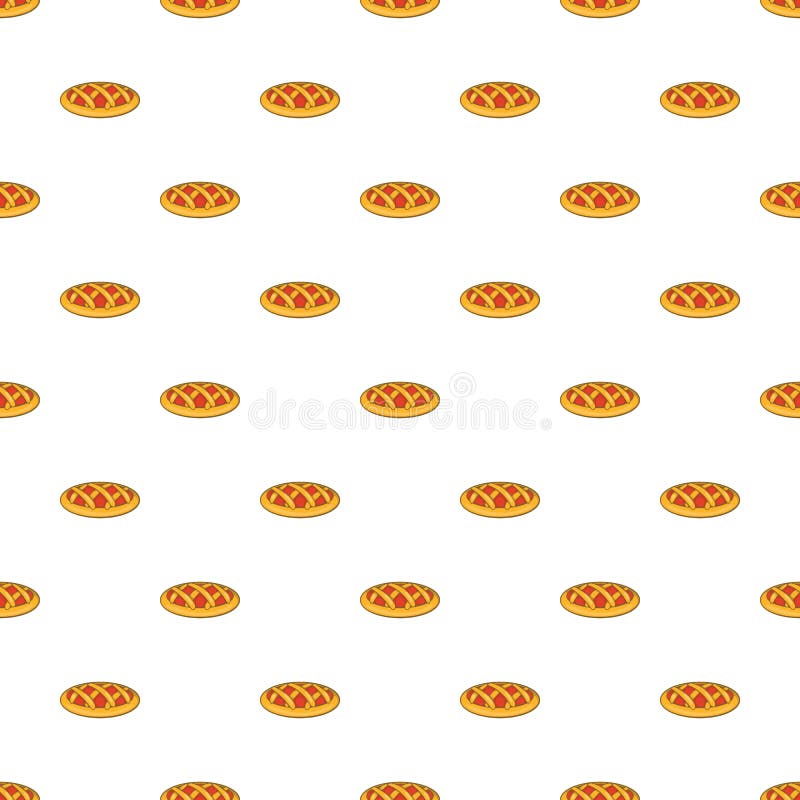 Pie pattern, cartoon style stock vector. Illustration of portion - 83371650