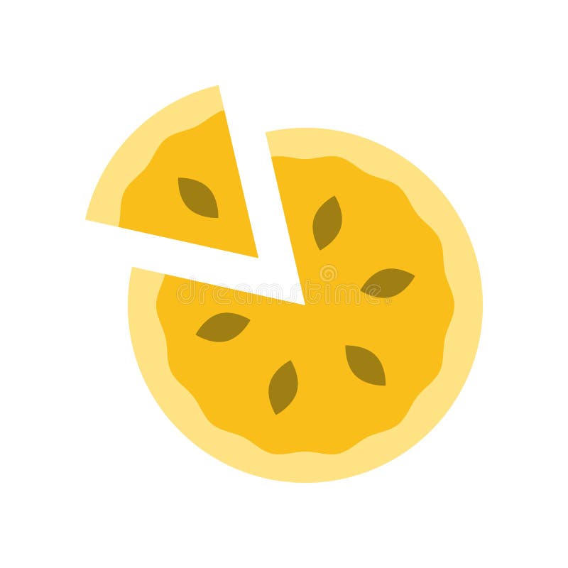 Pie or Pizza, Merry Christmas Icon Set, Flat Design Stock Vector ...