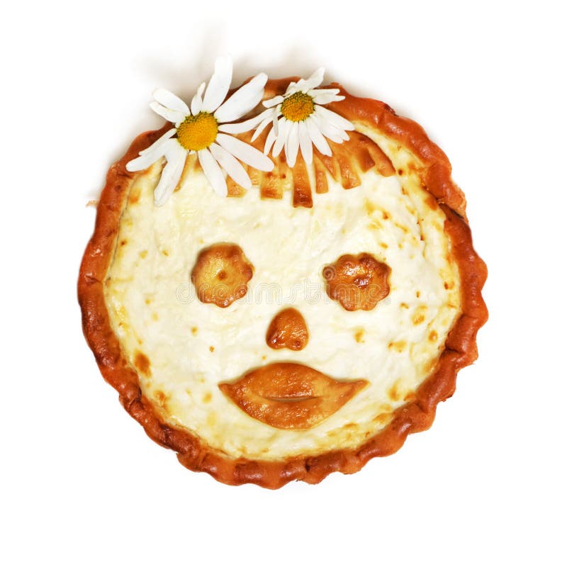 Pie a Russian Cheese Cake with Cottage Cheese Stock Image - Image of ...