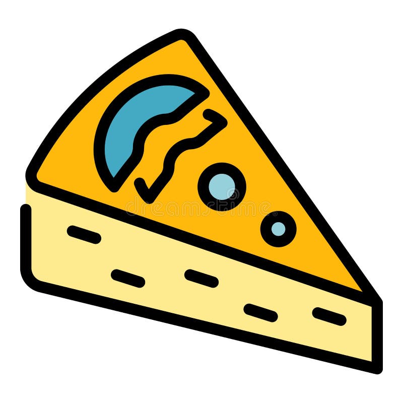 Piece Apple Pie Icon Color Outline Vector Stock Vector - Illustration ...