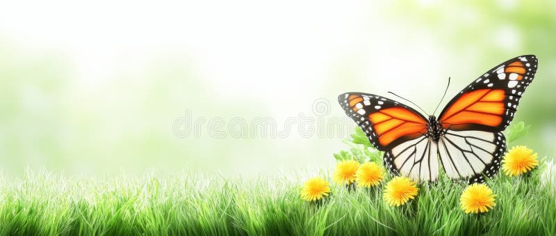 A Piece of Art Abstract with Spring As Its Theme or a Summer ...