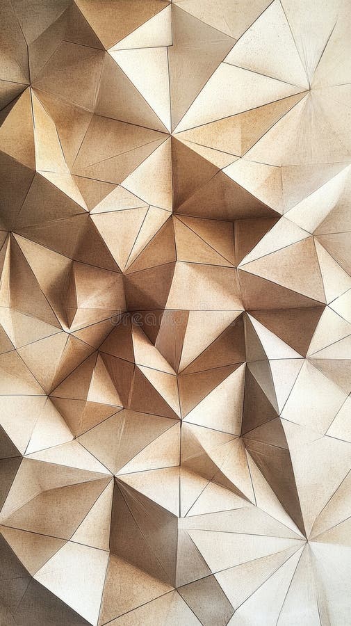 A Piece of Art with a Lot of Triangles and Lines Stock Illustration ...