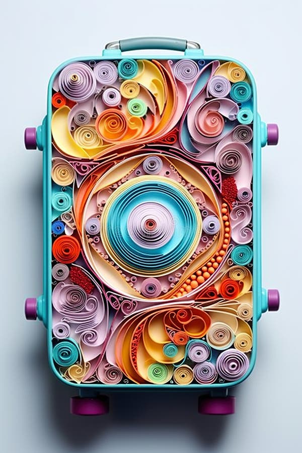 A Piece of Art Made Out of Colorful Paper. Generative AI Image. Stock ...