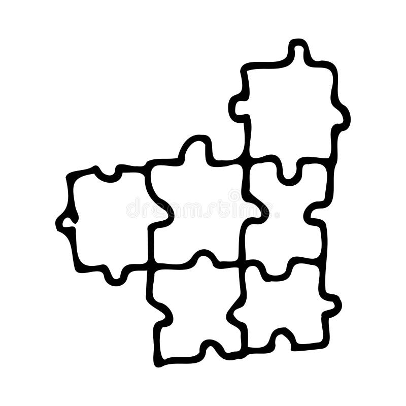 Puzzle Piece Doodle Stock Illustrations – 1,025 Puzzle Piece Doodle ...