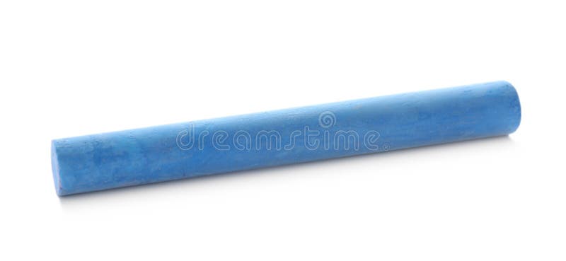 Piece of Blue Chalk Isolated Stock Image - Image of tool, chalk: 172006179