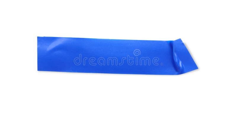 Piece of Blue Insulating Tape Isolated on White, Top View Stock Image ...