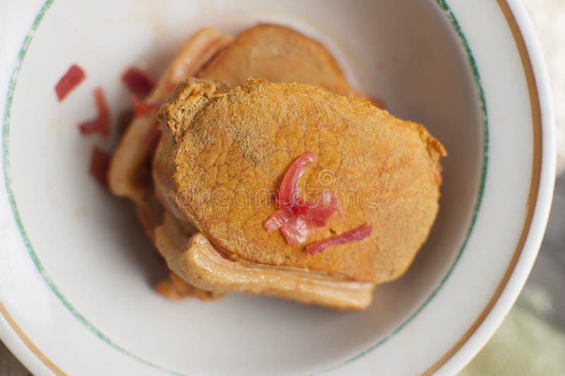 A Piece of Boiled Beef, Prepared for Use in Dishes Stock Photo - Image ...