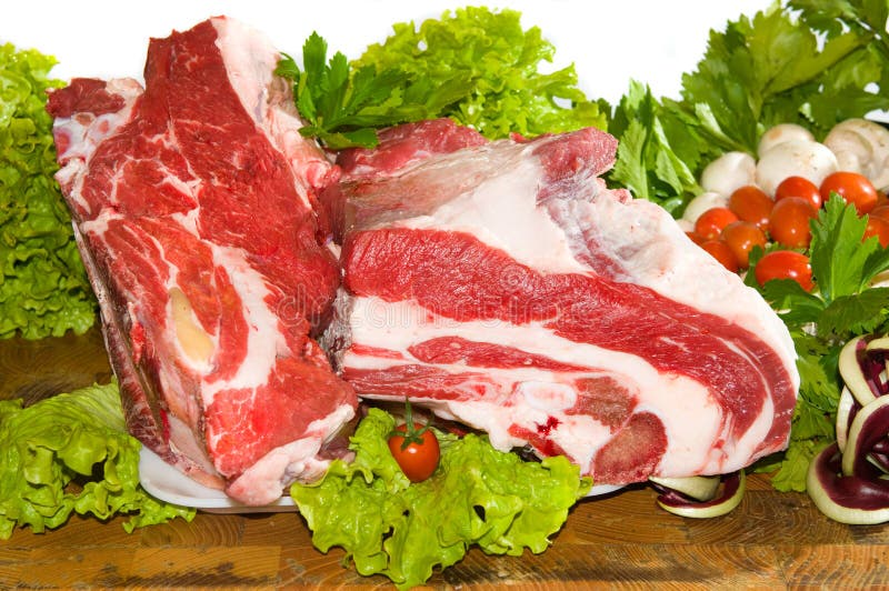 Piece for Boiler Meat with Bone Stock Image - Image of protein ...