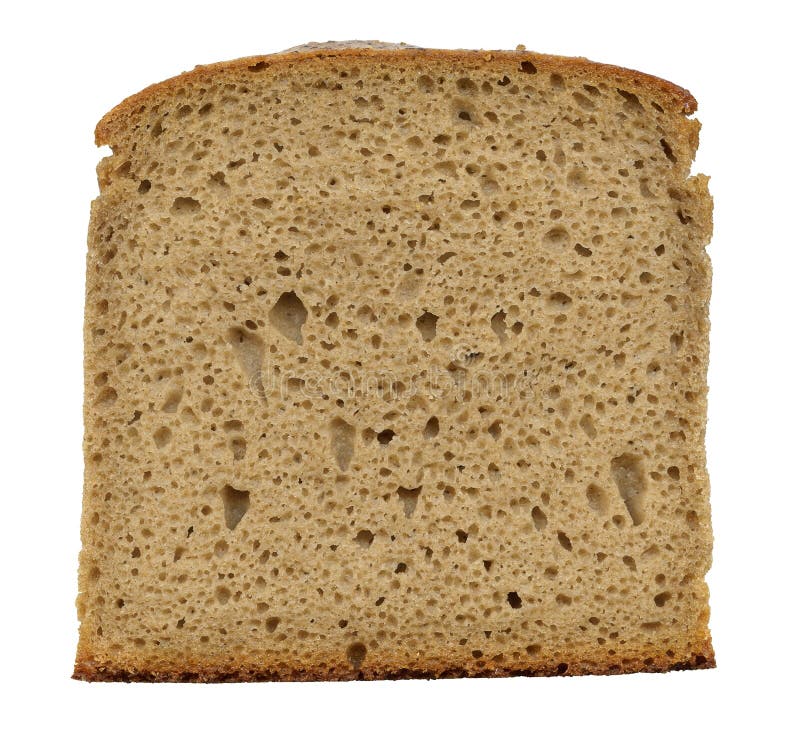 Piece of Bread Isolated on White Stock Photo - Image of insulated ...