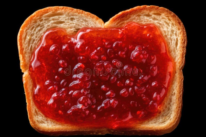 A Piece of Bread with a Sweet and Sticky Jelly Spread. Perfect for ...