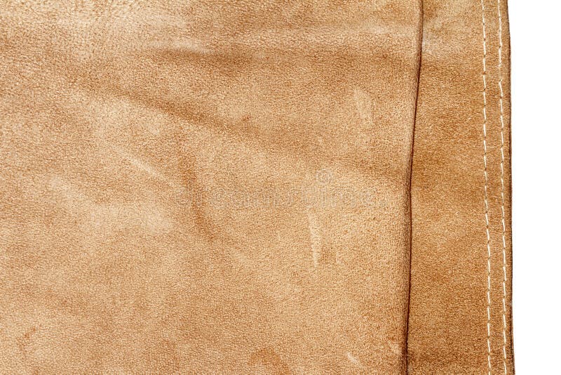 Piece of Brown Leather, Back Side Stock Image - Image of backdrop ...