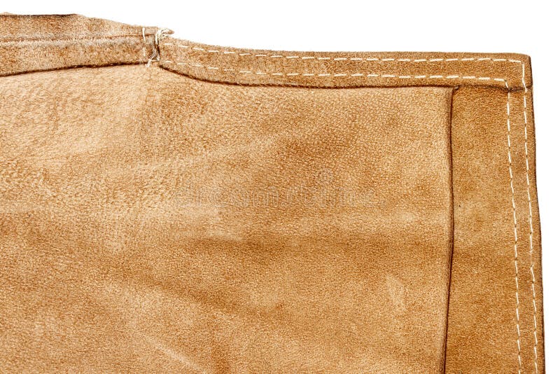 Piece of Brown Leather, Back Side Stock Photo - Image of beige, inside ...