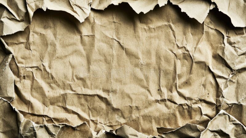 A Piece of Brown Paper with a Circular Hole in the Center Stock Photo ...