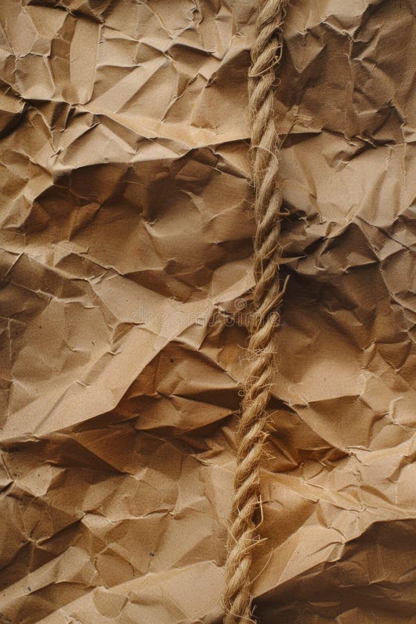 A Piece of Brown Paper with a Rope on it. Suitable for Various Craft ...