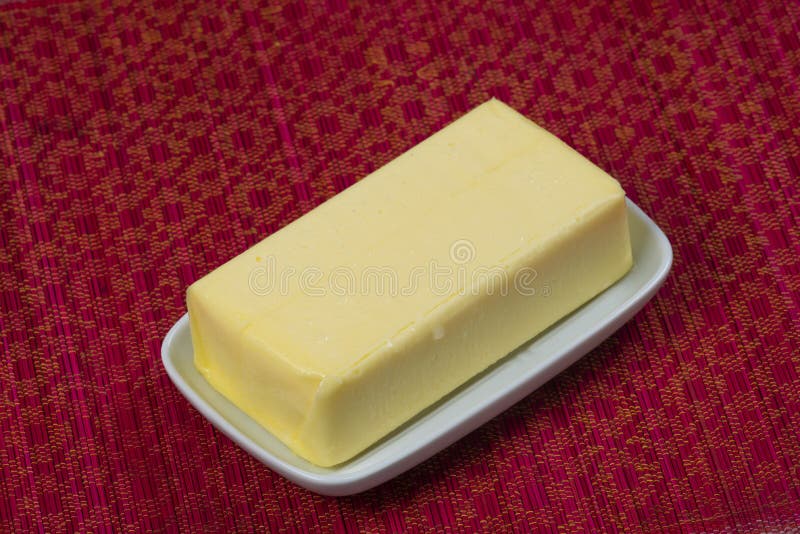 Butter on a platter stock image. Image of butter, products - 22477251