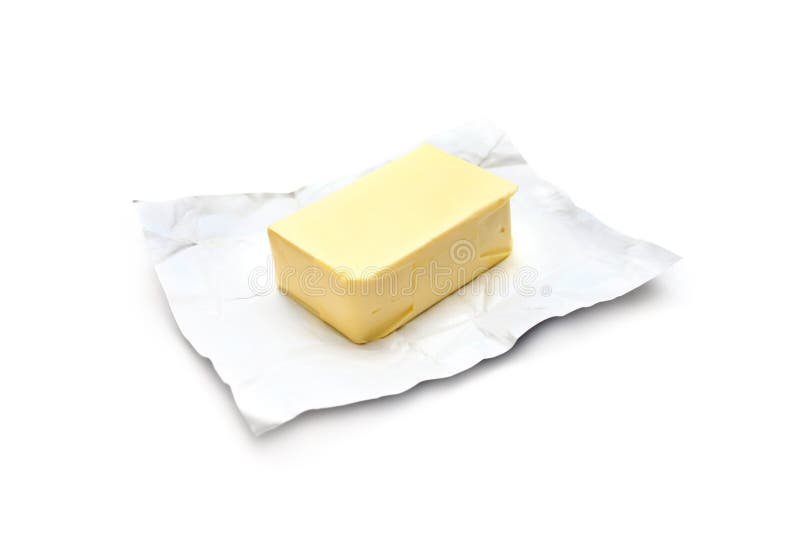 Piece of butter stock image. Image of foil, milk, ingredient - 148301571