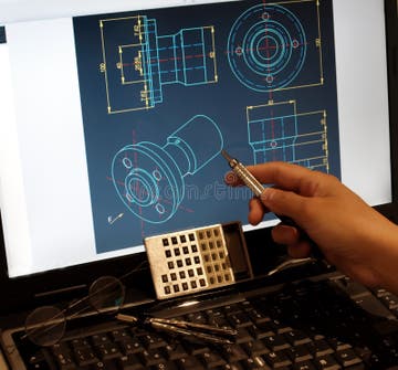 Piece cad design stock photo. Image of business, drawing - 255221406