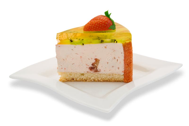 Piece of cake stock photo. Image of cake, birthday, kiwi - 14542930