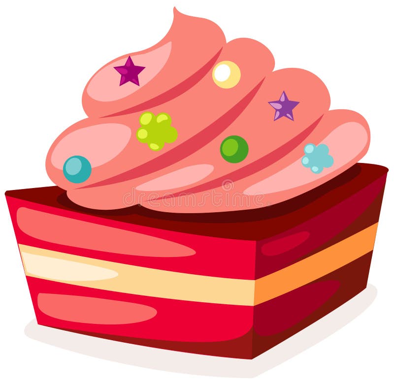 Piece of cake stock vector. Illustration of dessert, cartoon - 13640518