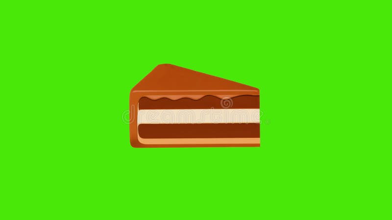 A Piece of Cake on a Green Screen Stock Footage - Video of cooking ...