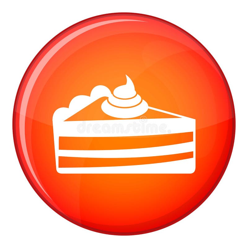Piece Cake Cream Icon Circle Stock Illustrations – 354 Piece Cake Cream ...