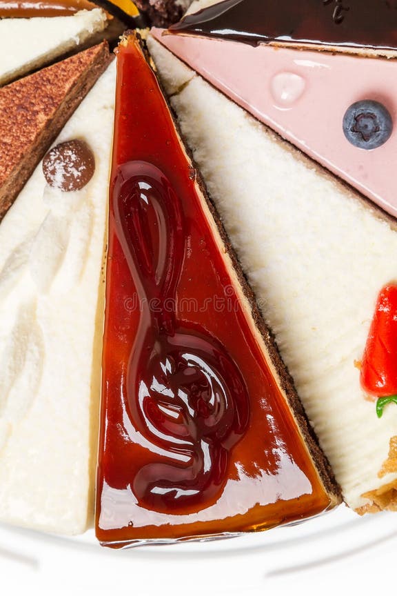 Piece of Cake and a Treble Clef Stock Image - Image of people, cream ...