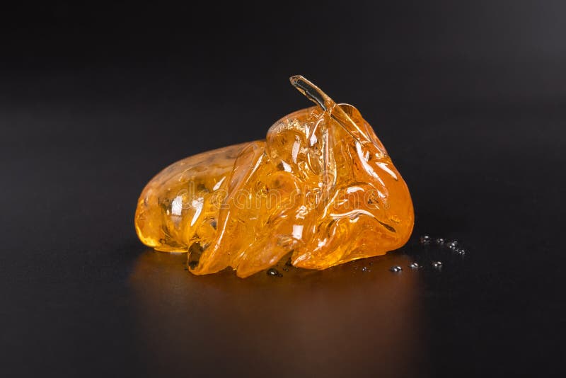 Piece of Cannabis Wax Clsoeup. Concentrate Dab with High Thc Stock ...