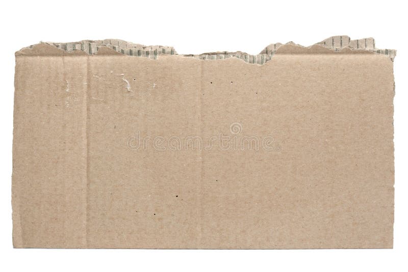 Cardboard ripped stock photo. Image of blank, close, ridge - 2650556