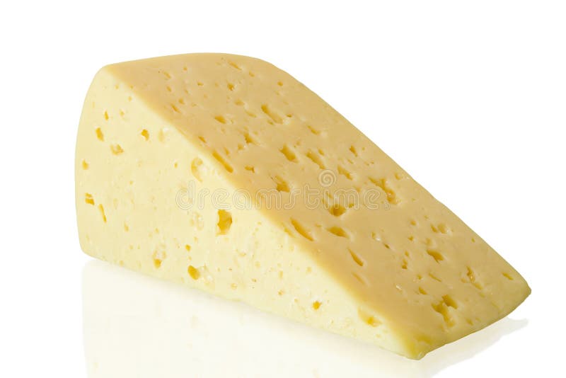Piece of cheese stock photo. Image of portion, isolated - 18122230