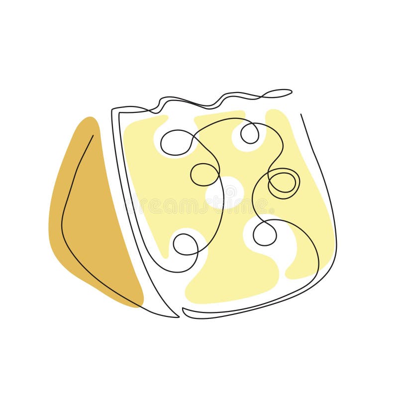 Single Line Drawing Cheese Stock Illustrations – 177 Single Line ...