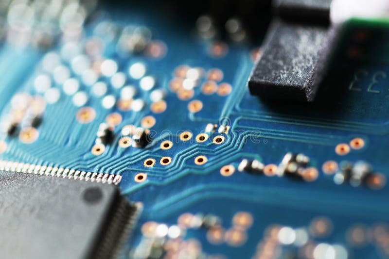 A piece of circuit board stock photo. Image of ultracapacitors - 61159470