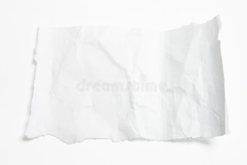 Piece of Crumpled Paper stock image. Image of still, copy - 9443999