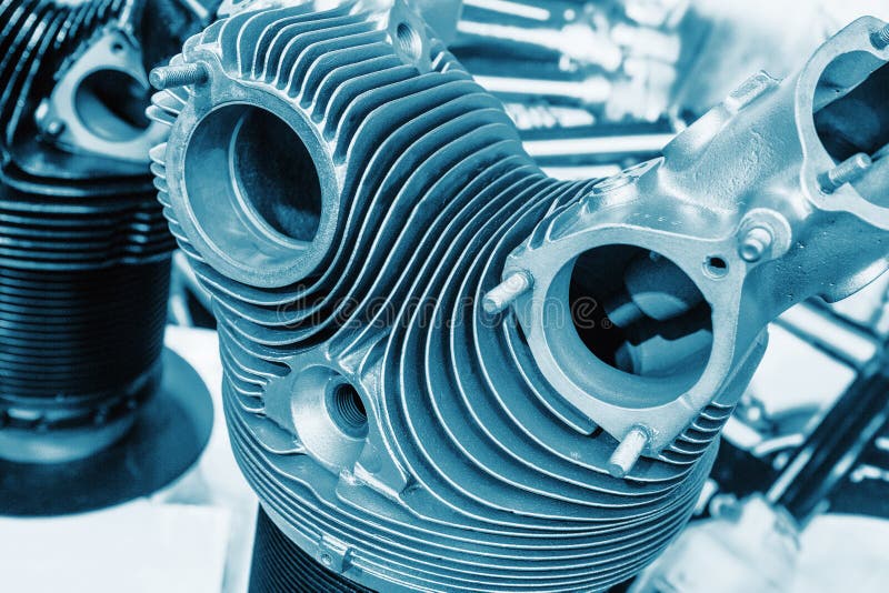 Piece of Equipment of the Aircraft Engine Closeup Stock Image - Image ...