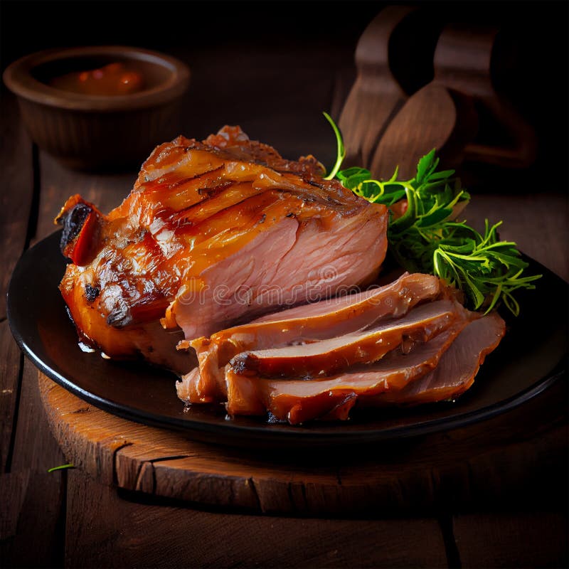 A Piece of Fresh Beef Cooked on the Grill - AI Generated Image Stock ...