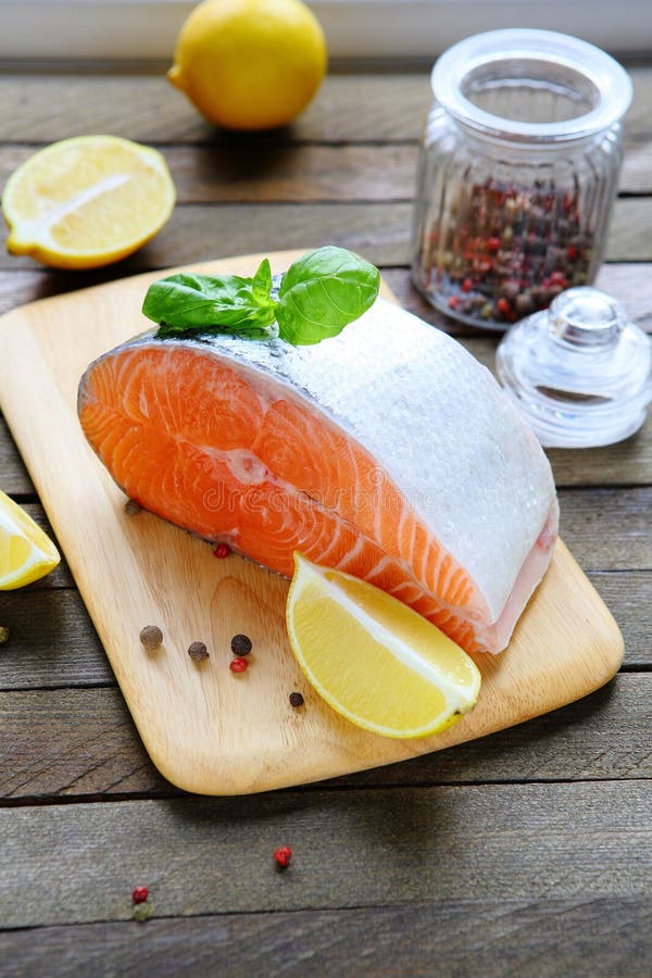 Piece of fresh salmon stock photo. Image of fresh, sashimi - 36291276