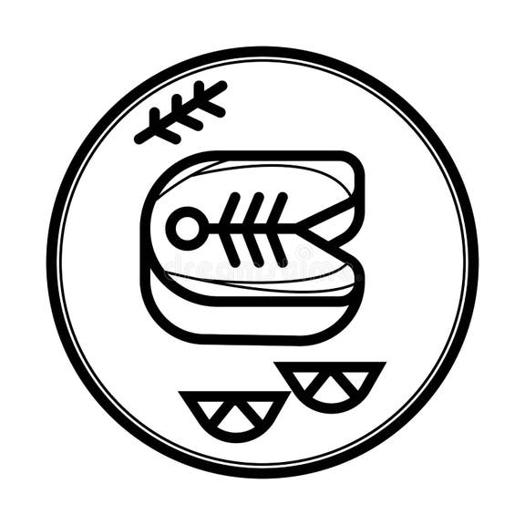 Piece of fried fish icon stock illustration. Illustration of dining ...