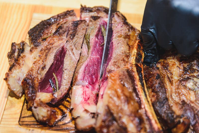 A Piece of Fried Meat in the Hands Stock Image - Image of horizontal ...