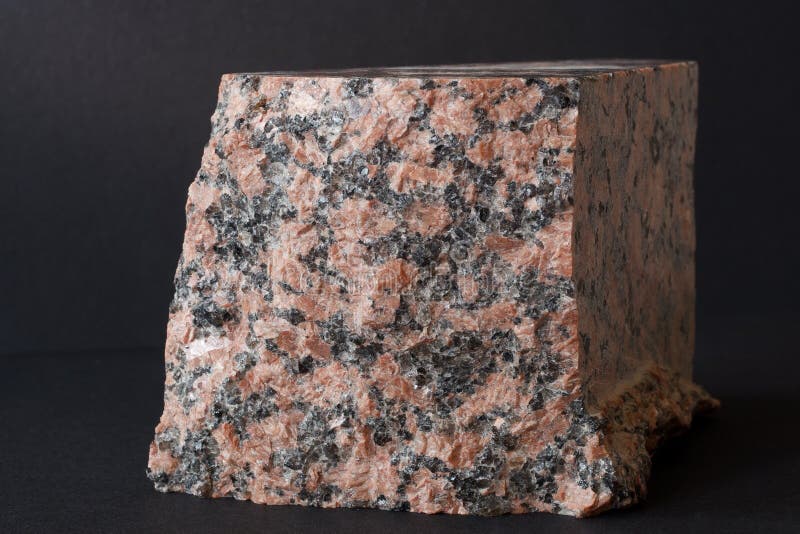 Granite mineral on black stock image. Image of collection - 127084187