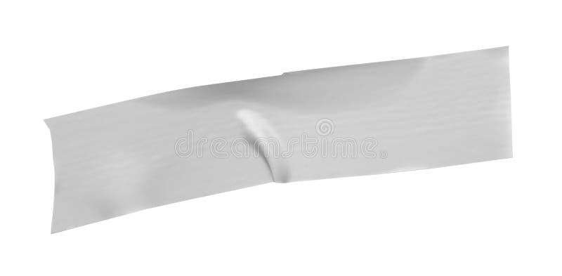 Piece of Grey Insulating Tape Isolated on White, Top View Stock Image ...
