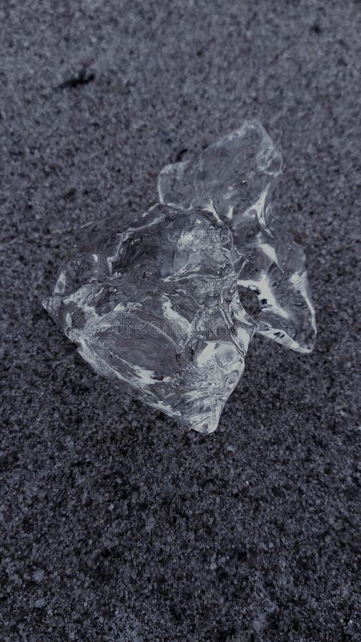 Piece of ice stock image. Image of asphalt, freezing - 199945465